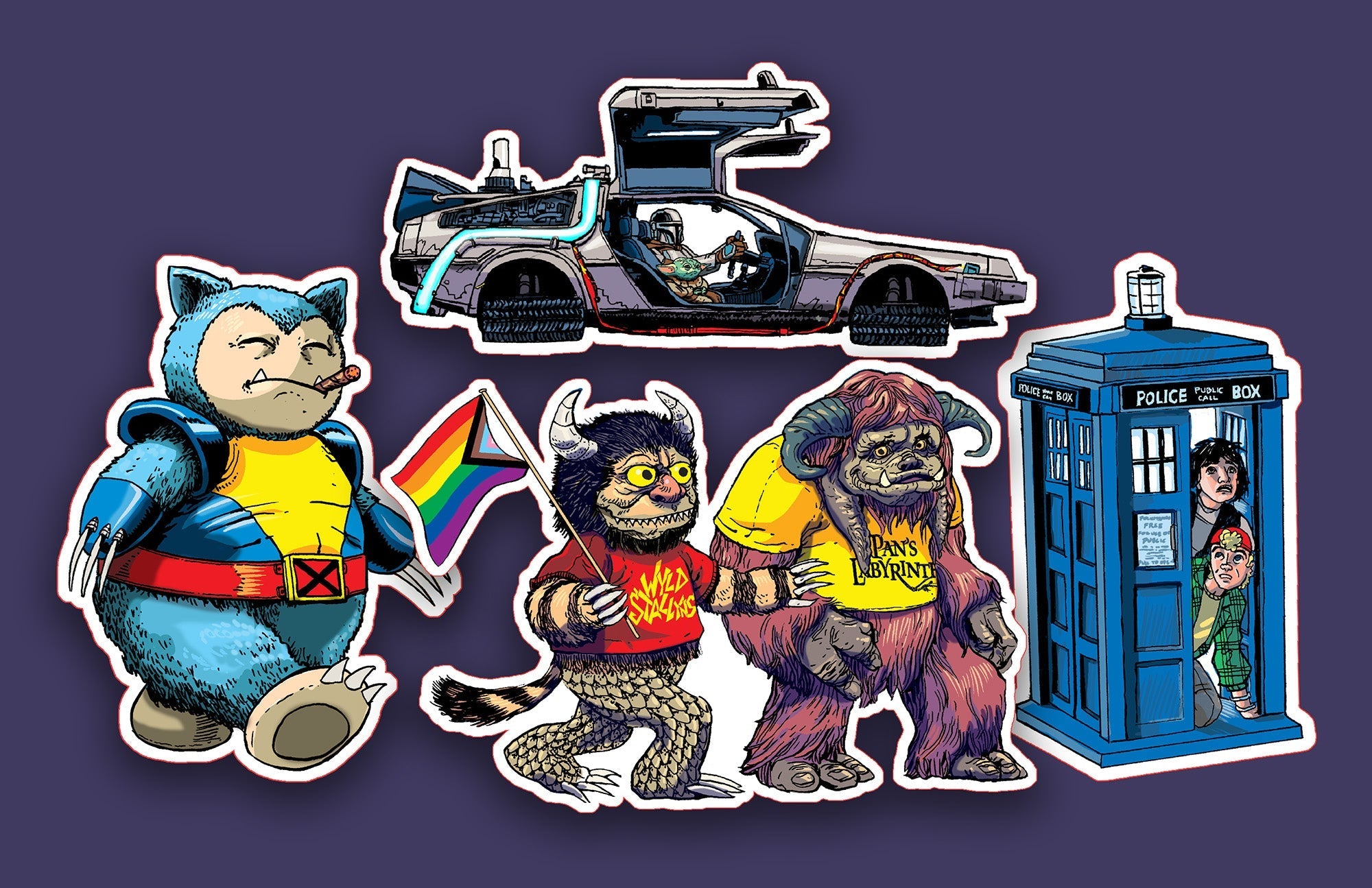 "All Together Now" STICKER PACKS! – Nakatomi, Inc