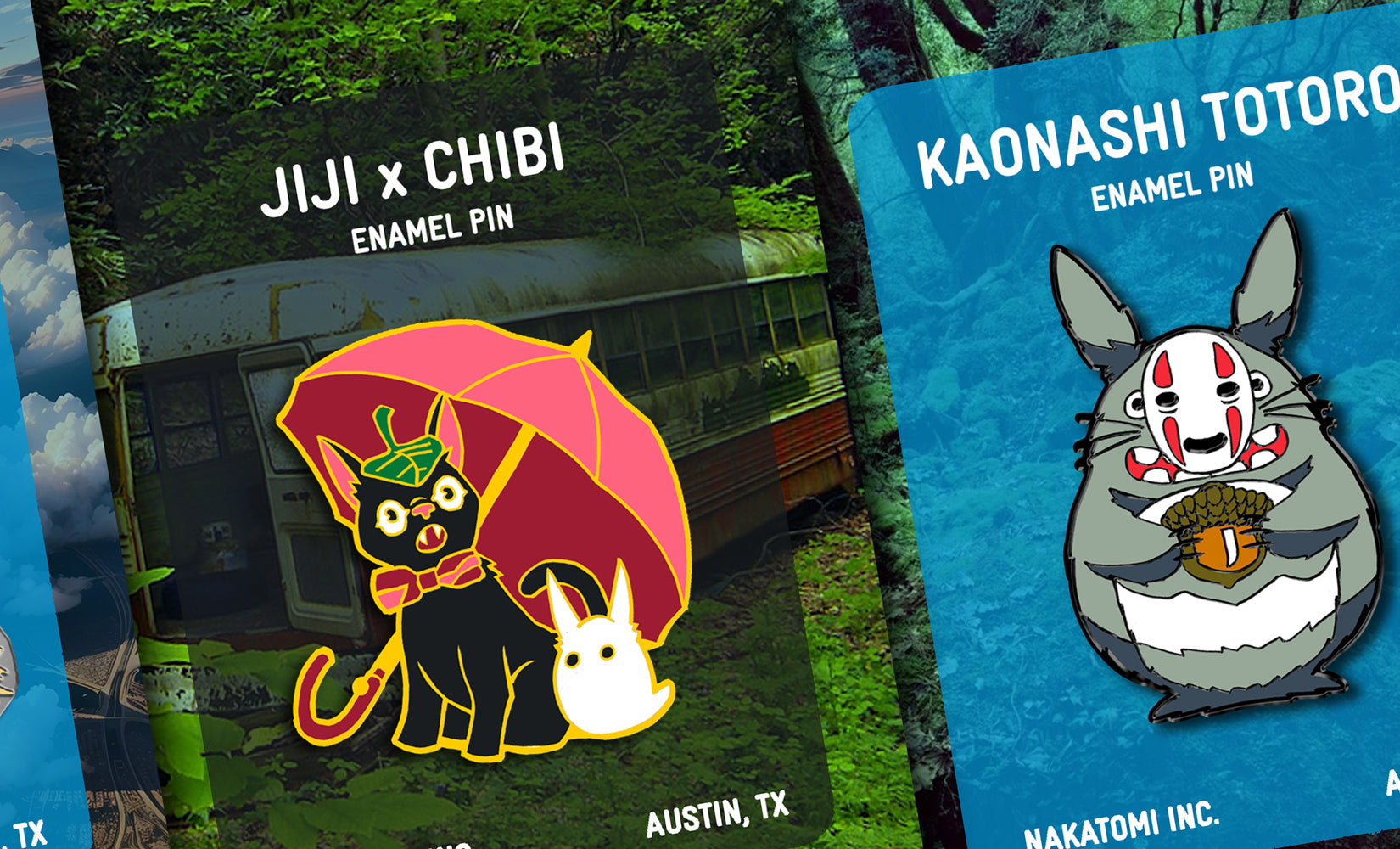 Three New Anime-Mix-Up Pins – Nakatomi, Inc